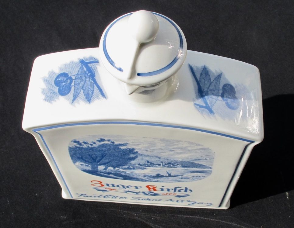 Zuger Kirsch Porzellan Flasche, Suisse Langenthal | Kaufen auf Ricardo