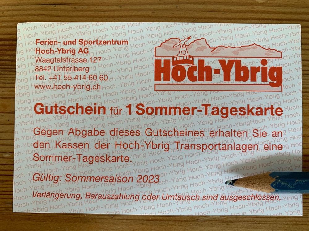 2 Hoch-Ybrig Gutscheine - Tageskarten =halber Preis | Kaufen auf Ricardo 2 Hoch-Ybrig Gutscheine - Tageskarten =halber Preis | Kaufen auf Ricardo