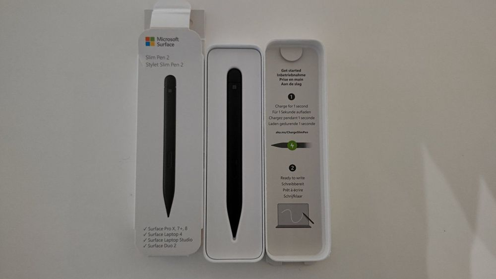 Microsoft Slim Pen 2 + Microsoft Surface Slim Pen 2 Charger (Gebraucht ...