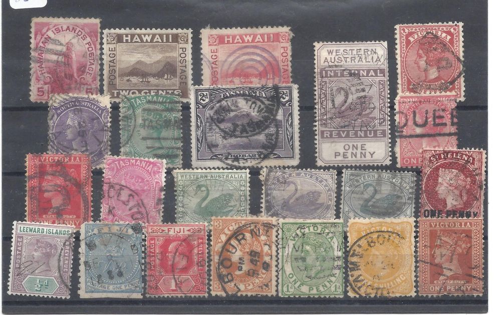 UK Col./USA possessions:Hawaii, Fiji, Victoria, Tasmania,... (Gebraucht ...