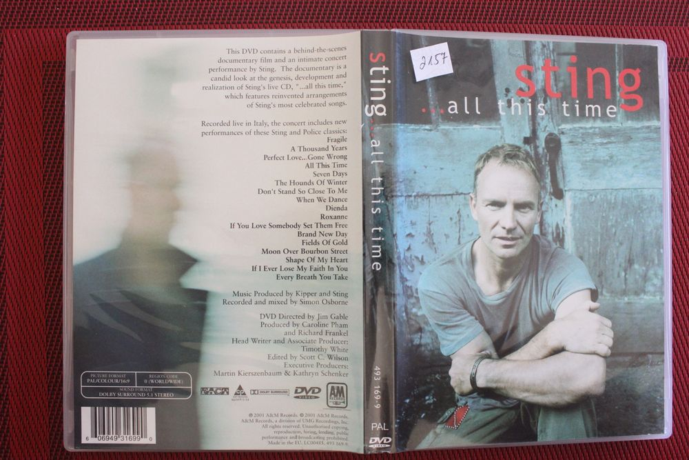 Sting - All This Time DVD (2157) (Gebraucht) in Geroldswil für CHF 4.2 ...