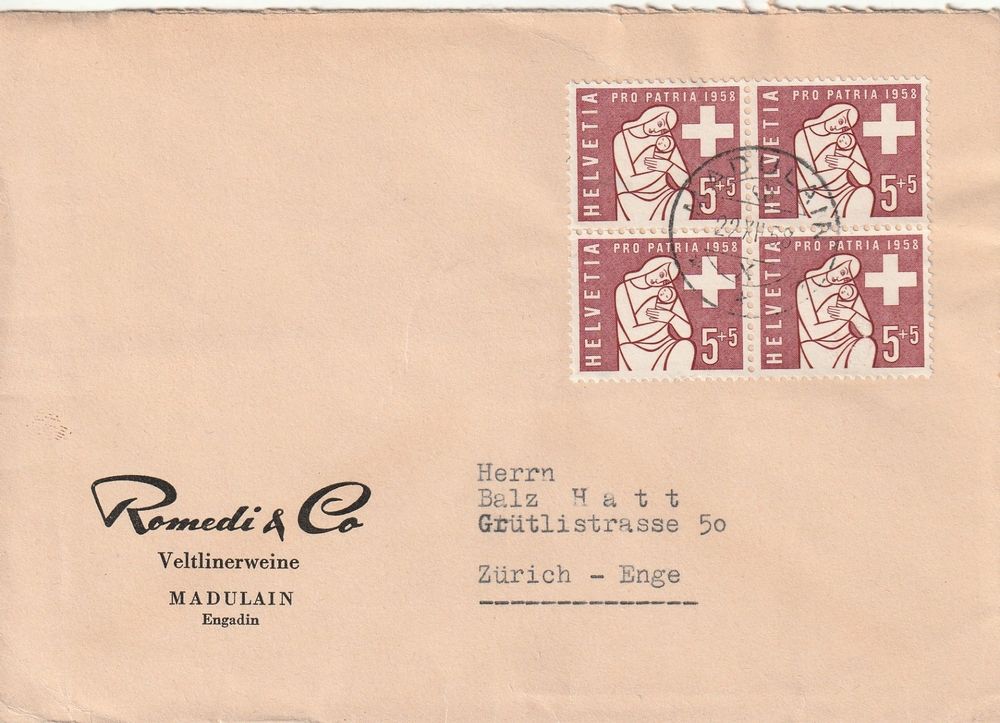 lettre commerciale de Madulain Engadine (GR) (Gebraucht) in Ste-Croix für CHF 3 – mit Lieferung ...