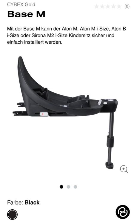 Cybex Gold Base M (Gebraucht) in Schönenberg ZH für CHF 78 – nur ...