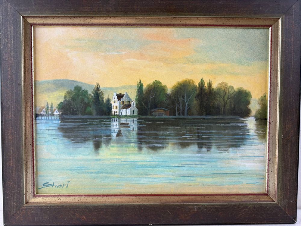 Schönes Gemälde Seerose, signiert Schori (Gebraucht) in Neuhausen am Rheinfall für CHF 160 – mit ...