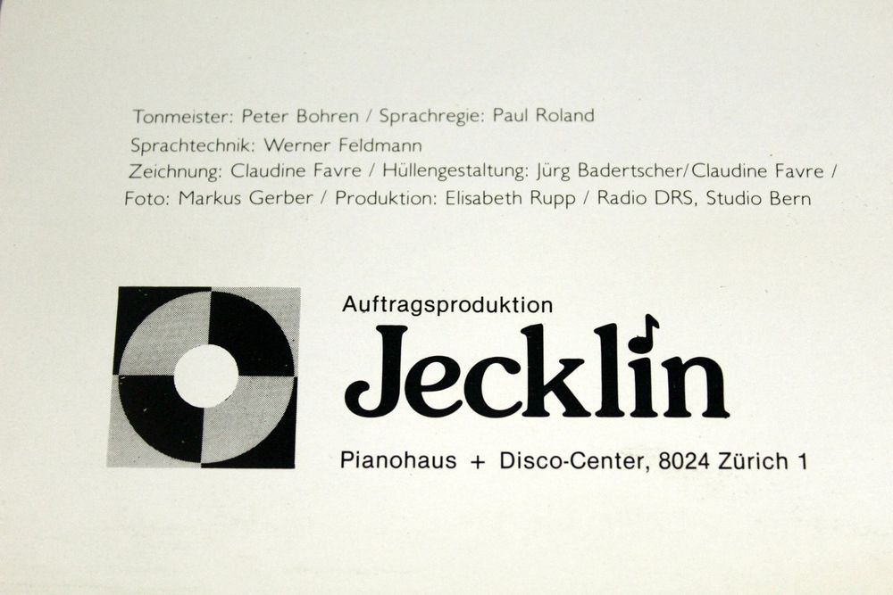 PLATERO U IG. Jecklin 186, um 1980, Mundart, M/VG++ (Gebraucht) in Bern ...