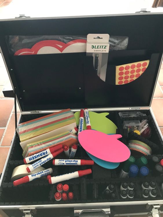 FRANKEN Moderationskoffer Profi, Moderatorenkoffer mit Inhal (Neu ...