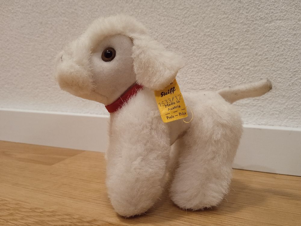 Steiff Hund "Waldi", weiss, 1533/12, Vintage (Gebraucht) in Hochdorf ...