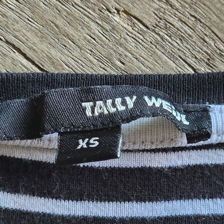 🐸 TALLY WEIJL BASIC PULLOVER XS GESTREIFT BLAU WEISS (Gebraucht) in ...