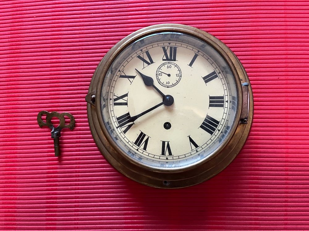 Antike Schiffsuhr aus Messing | Kaufen auf Ricardo