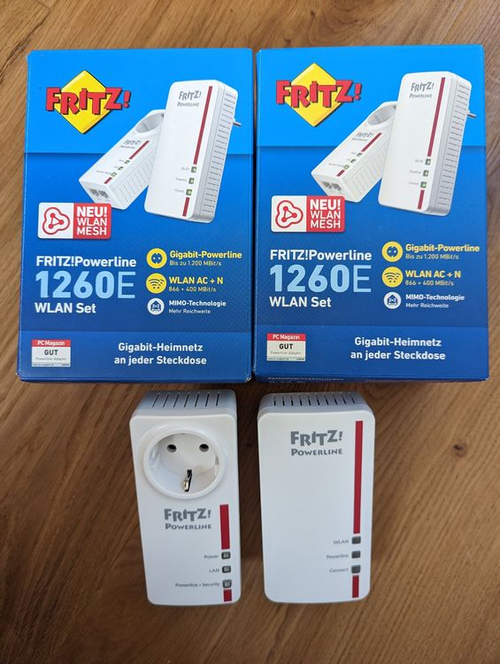 AVM FRITZ!Powerline 1260E WLAN Set (2 Geräte) (Gebraucht) in Oberdorf ...