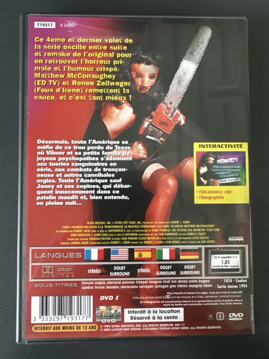 Texas Chainsaw Massacre - Die neue Generation (DVD Rare) (Gebraucht) in ...