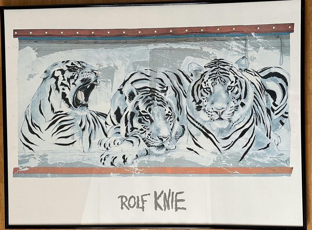 Lithographie von Rolf Knie, in Stein signiert und gerahmt | Kaufen auf Ricardo