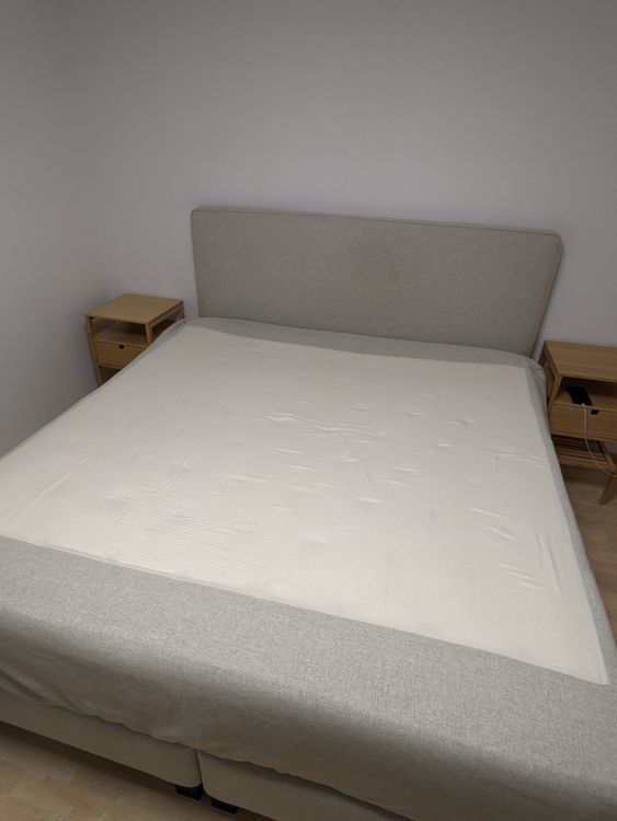 IKEA HIDRASUND Matratze 180x200 + TISTEDAL Topper + Dunvik (Gebraucht ...