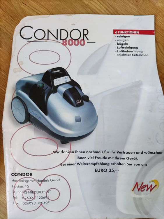 Dampfreiniger Condor 8000 | Kaufen auf Ricardo