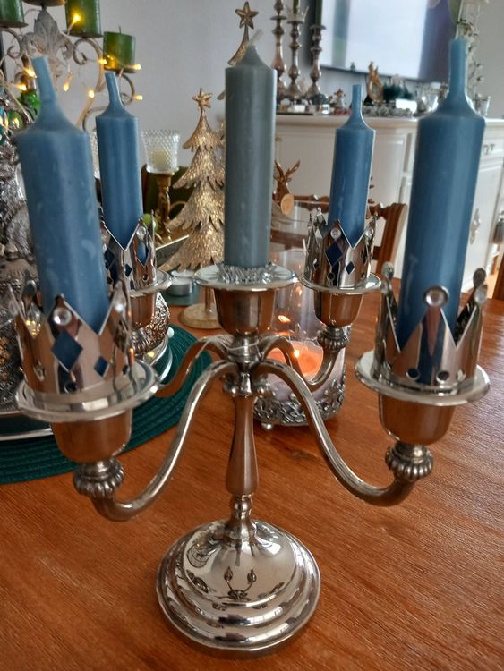 Silbriger Kerzenständer | Kaufen auf Ricardo
