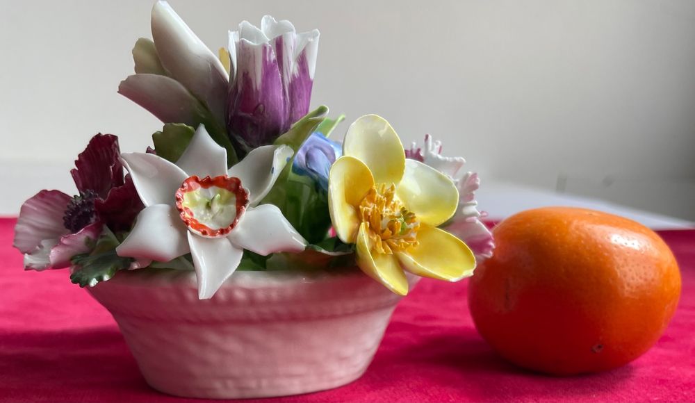 Vintage Royal Albert Old Country Roses Porzellan Blumenkorb (Gebraucht) in Baar für CHF 25 – mit ...