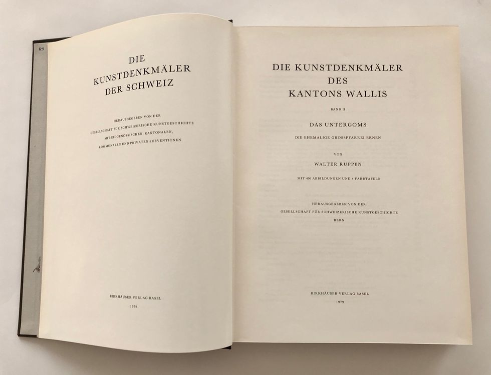 Die Kunstdenkmäler des Kantons Wallis, Band ll, lll + l (Gebraucht) in für CHF 40 – mit ...