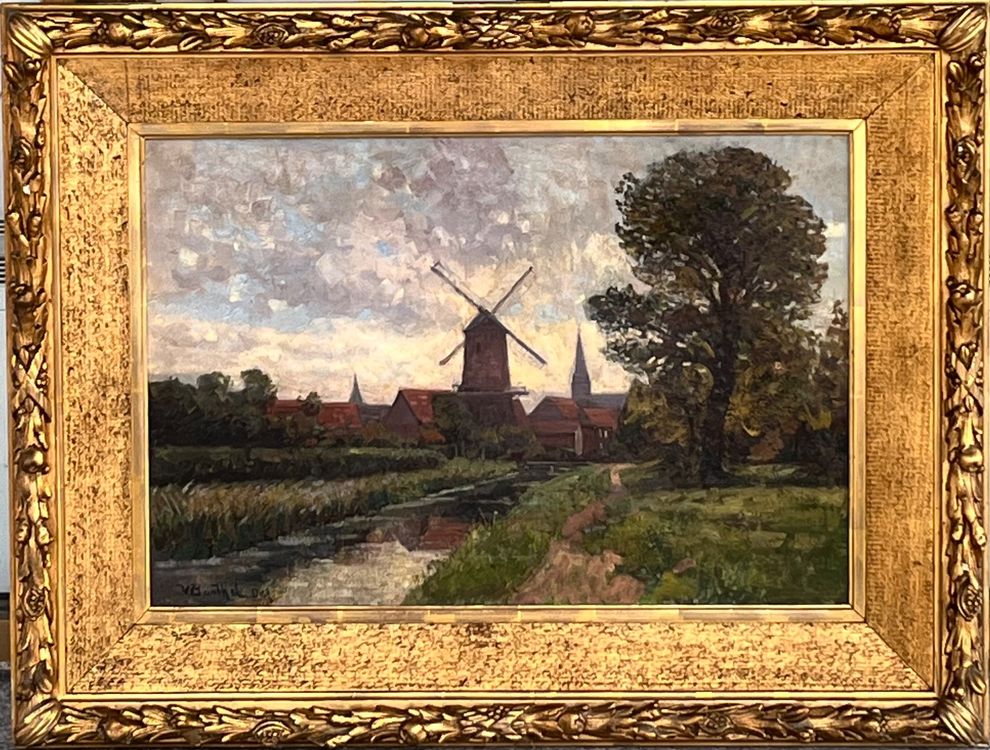 Antike Grosse Hollandische Landschaft Gemälde, Unl. Sig. (Gebraucht) in Root für CHF 89 – mit ...