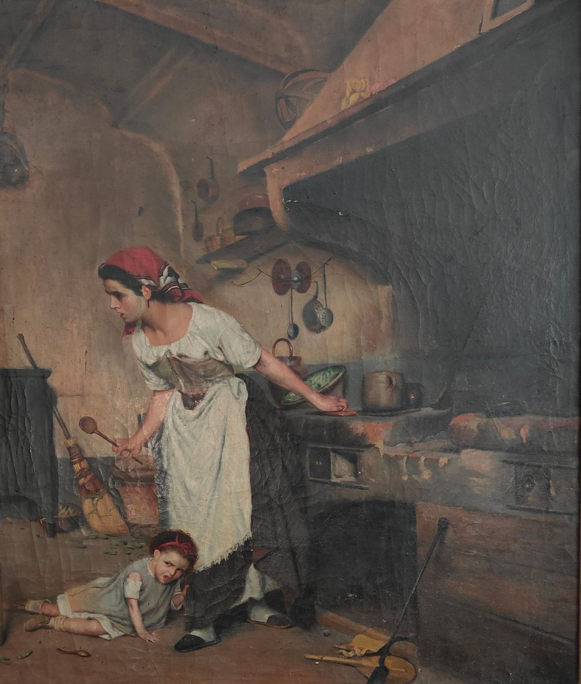 GAETANO CHIERICI (1838 - 1920) "LE MASQUE" Huile sur toile (D'occasion ...