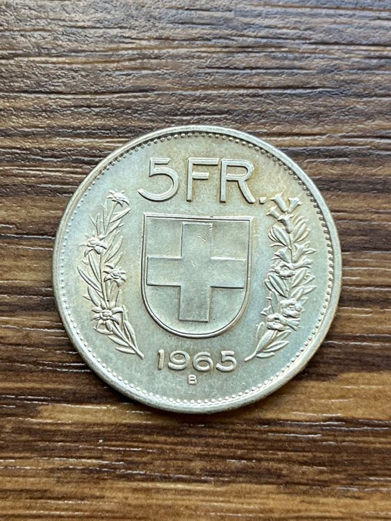 5 Franken 1965 (Gebraucht) in Zürich für CHF 9 – mit Lieferung auf Ricardo kaufen