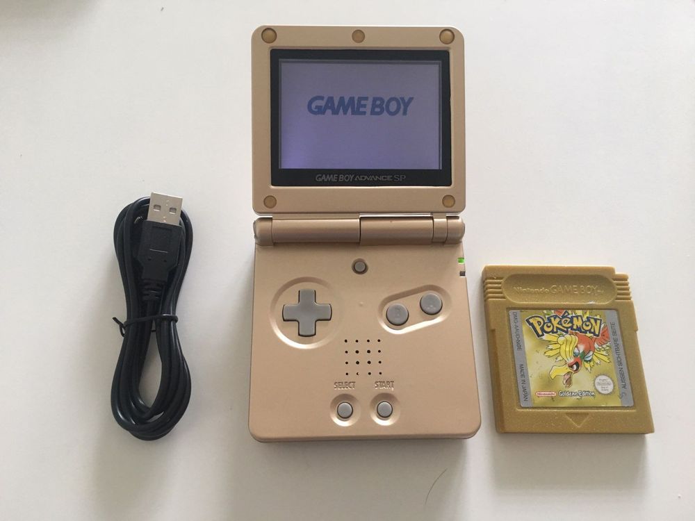 Gameboy Advance SP gold + Pokemon gold (Gebraucht) in Mollis für CHF ...