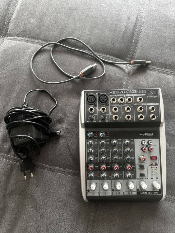 Behringer Xenyx Q802USB Mixer inkl. Netzteil & USB-Kabel (Gebraucht) in ...