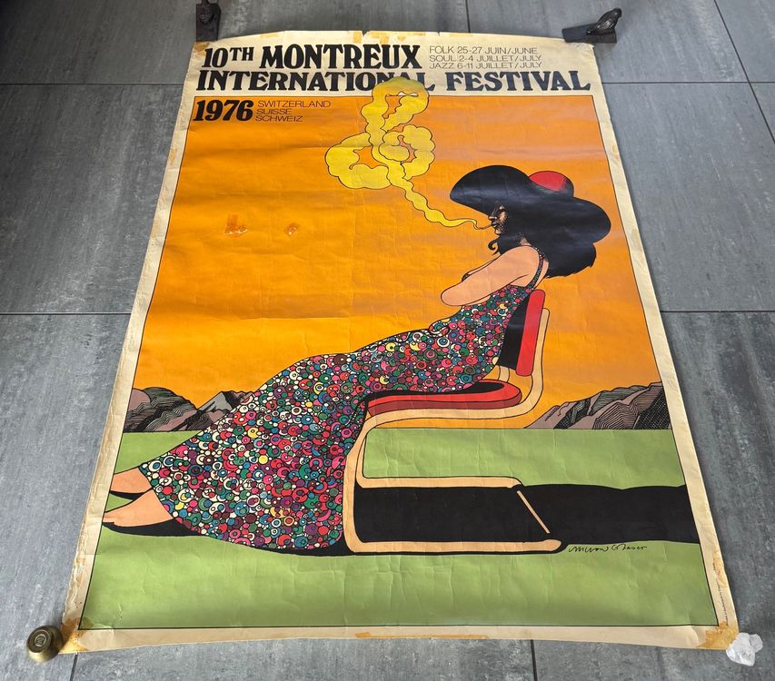 Original Montreux Jazz Festival Plakat 1976 - Milton Glaser (Gebraucht ...