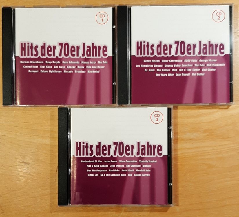 Hits Der 70er Jahre - 3CD Pop Rock Compilation Album (Gebraucht) in Amriswil für CHF 3.2 – mit ...