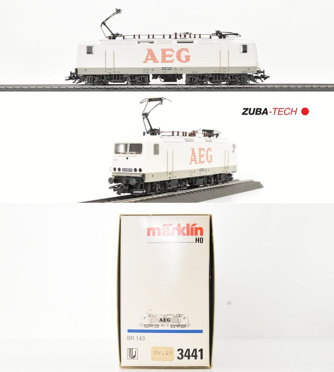 Märklin 3441 BR 143 "AEG" der DB, H0 WS Delta, mit OVP (Gebraucht) in ...