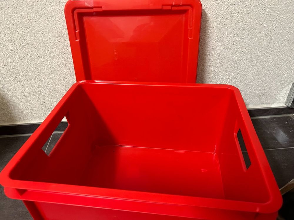 Rote Box mit Deckel | Kaufen auf Ricardo