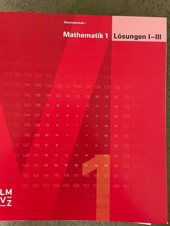 Mathematik 1 Sek I - Lösungen I-III | Kaufen auf Ricardo