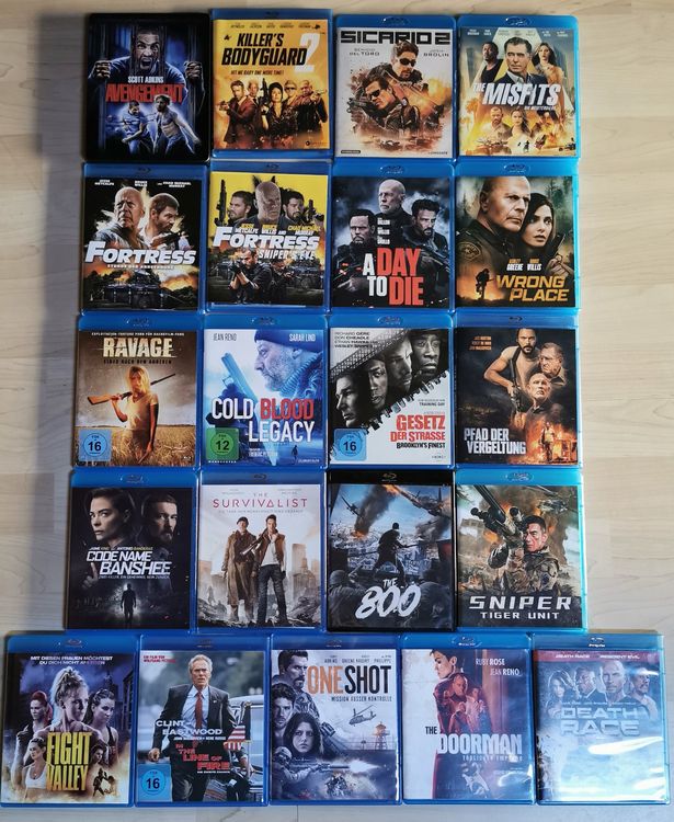 Blu Ray-Sammlung Action (Eastwood, Willis, Atkins etc.) | Acheter sur ...