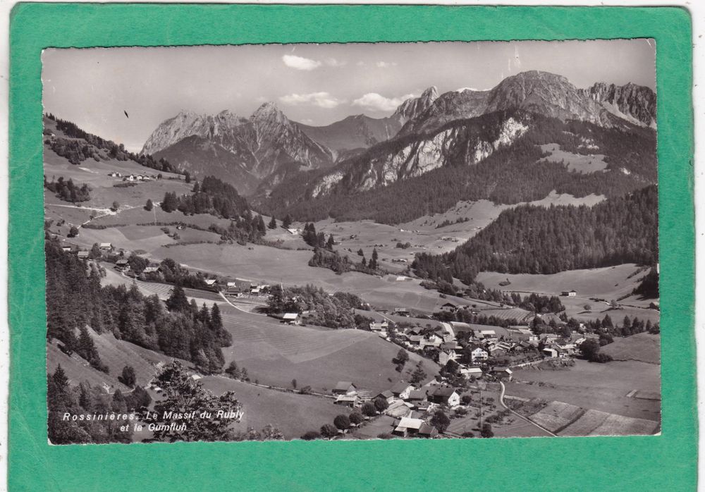 Rossinières Le Massif du Rubly et le Gumfluh 1954 (Gebraucht) in ...