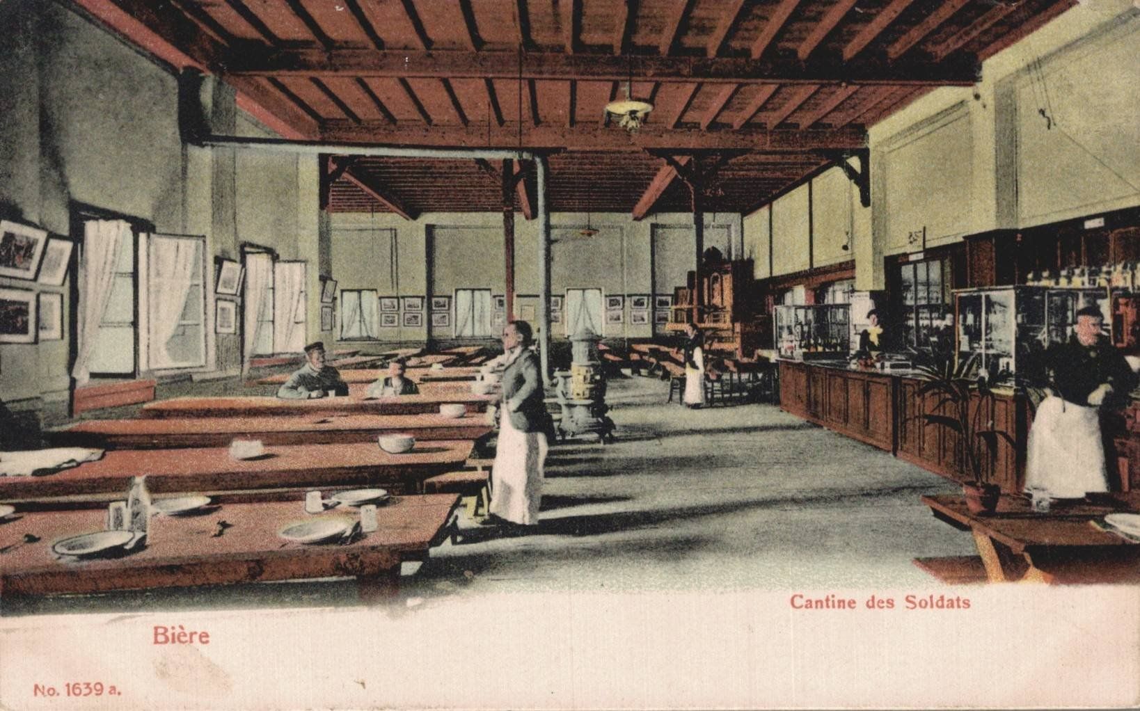 Kaserne Bière, Kantine, Cantine des soldats, 1908 (Gebraucht) in Luzern ...
