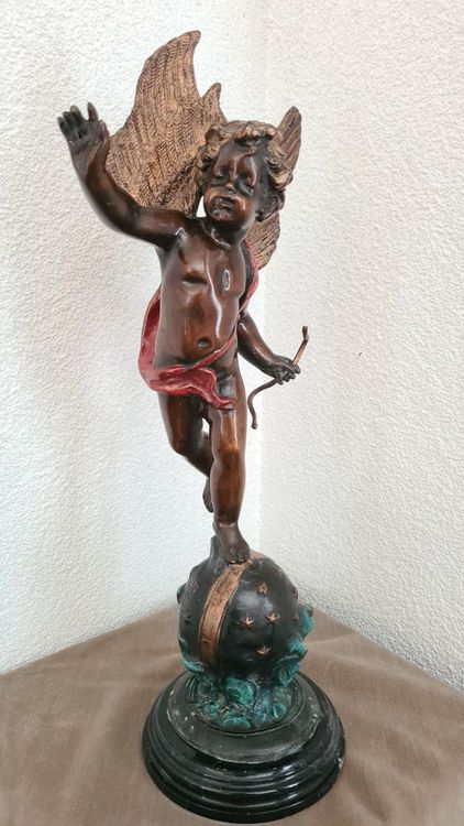 Bronze Engel Amor Statue Skulptur | Kaufen auf Ricardo
