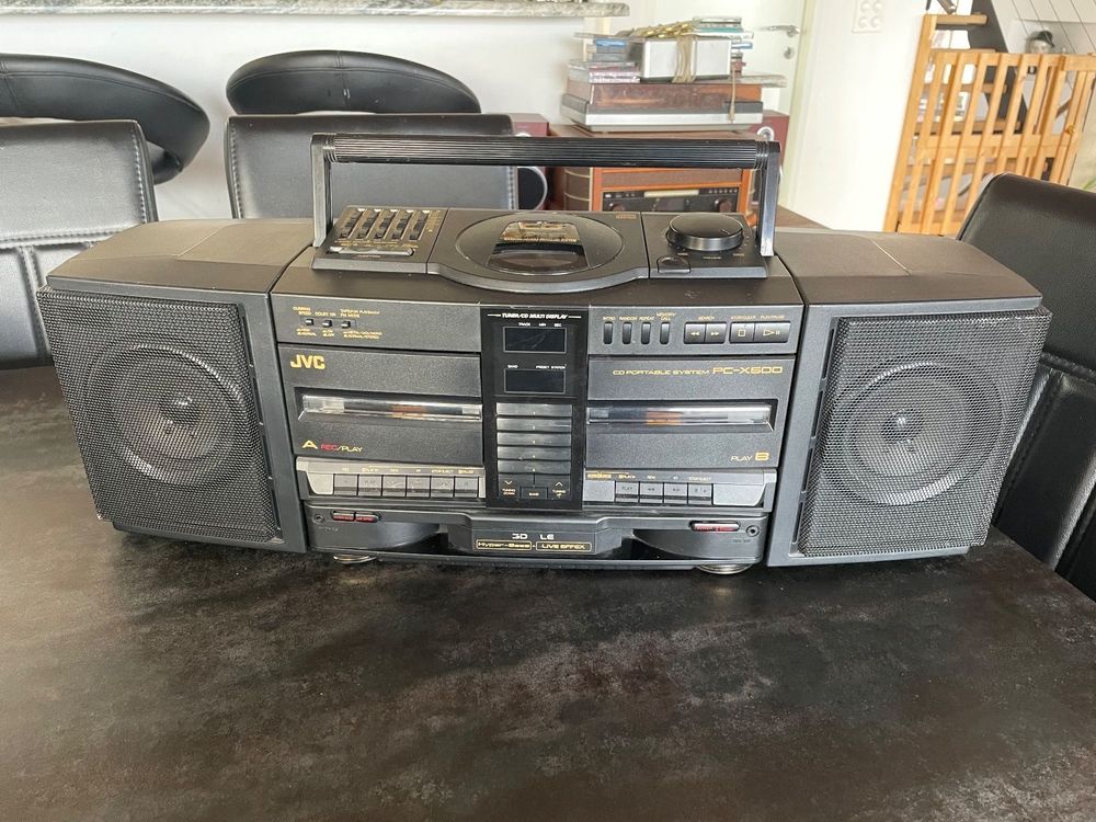 Boombox Portable Vintage JVC PC-X500 (D'occasion) à Vallamand pour CHF ...
