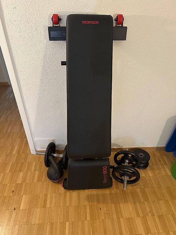 Banc de musculation DECATHLON Bench 900+haltères+kettlebell (D'occasion ...