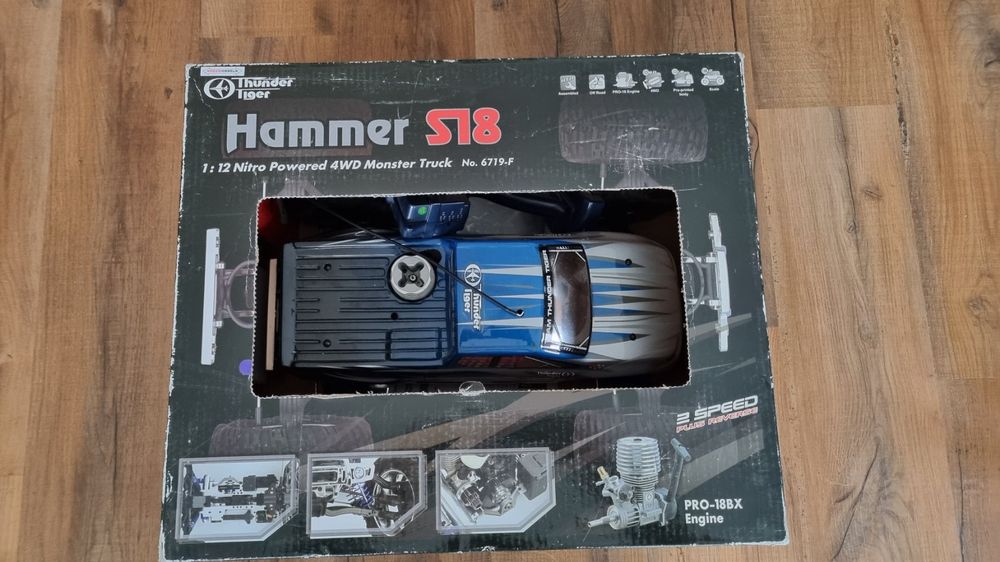 Thunder Tiger Hammer S18 4WD, Nitro 2-Gang Monstertruck 1:12 | Kaufen ...