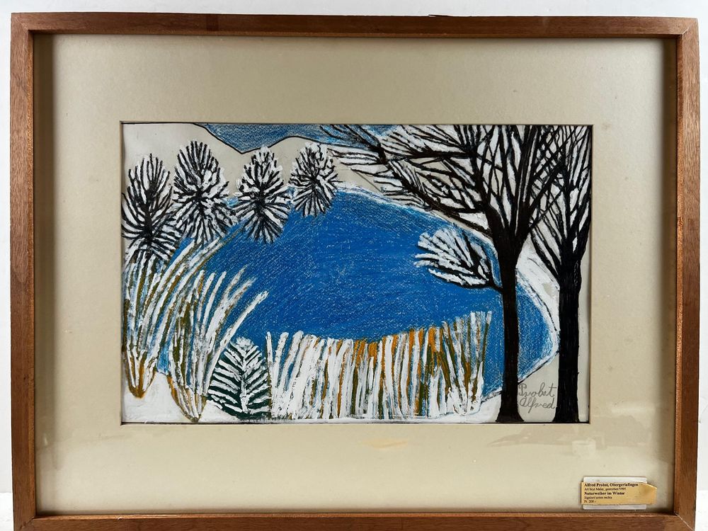 Alfred Probst (19??-1995) Art Brut Maler Handsigniert. | Kaufen auf Ricardo
