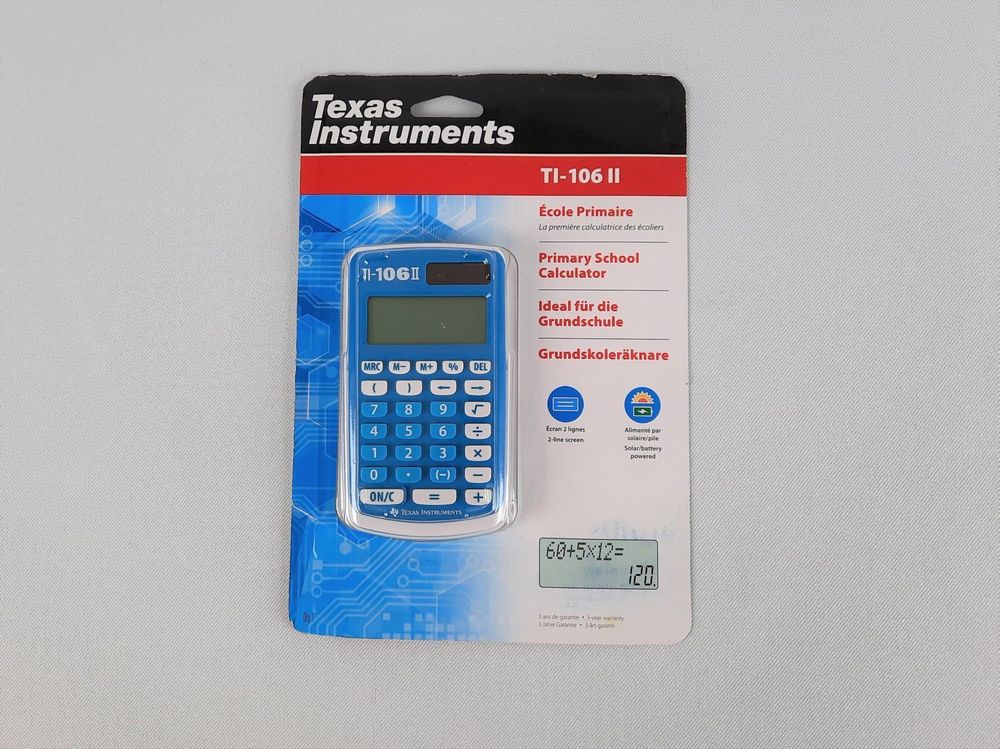 TEXAS INSTRUMENTS Grundschulrechner TI-106 II (Neu (gemäss Beschreibung ...