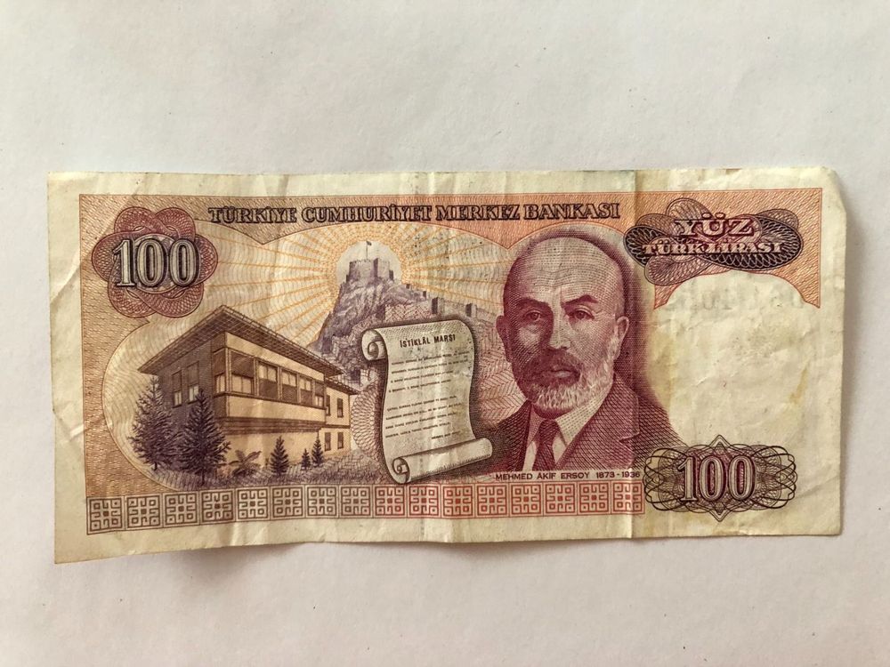 Türkei 1970, 100 Lira (Gebraucht) in Bettwiesen für CHF 1.5 – mit Lieferung auf Ricardo kaufen