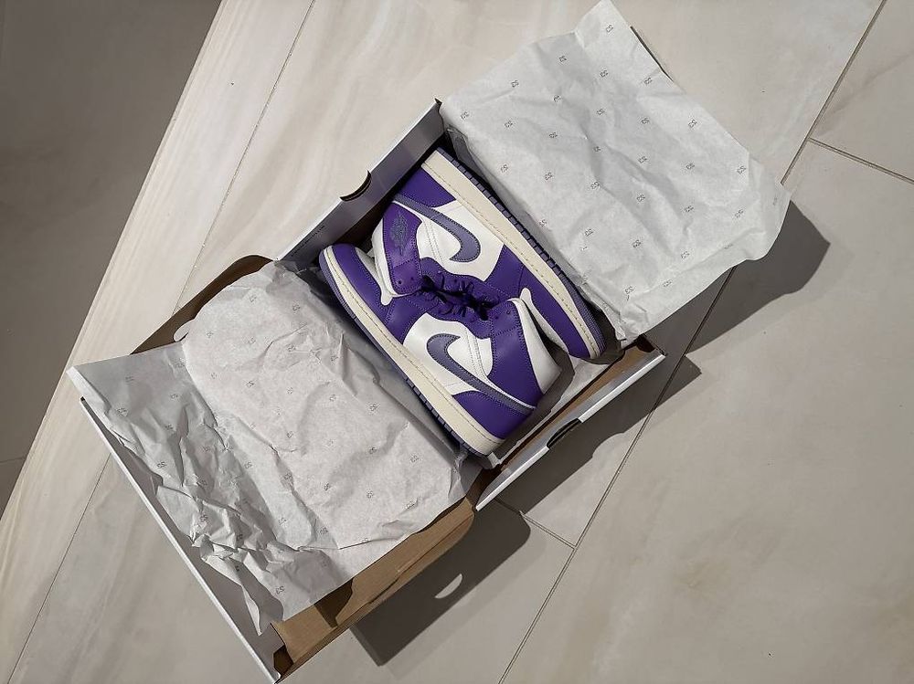 WMNS AIR JORDAN 1 MID 'Action Grape' ACTION GRAPE (Neu und ...