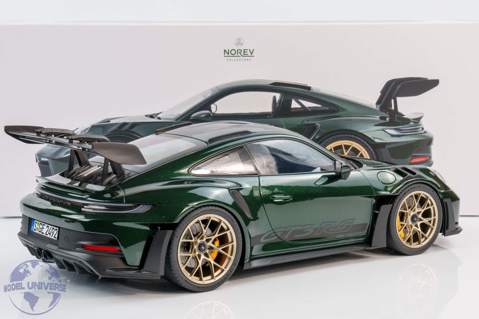 Porsche 911 GT3 RS Jet Green Met. /Black 2022 Norev 1/12 NEU (Neu und ...