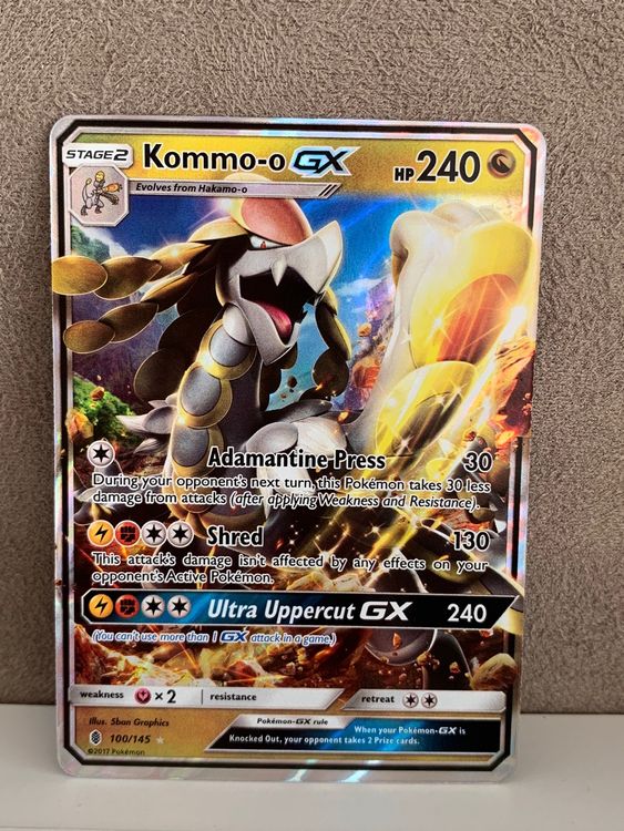 Kommo-o GX ENG Guardians Rising Pokemon 100/145 | Kaufen auf Ricardo