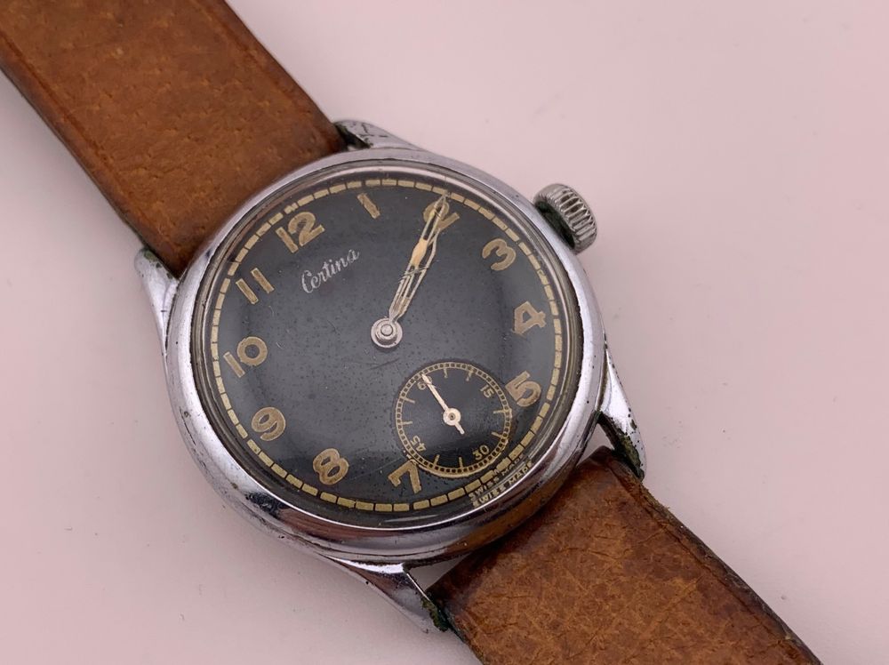 Vintage CERTINA Militär Herrenuhr Handaufzug läuft | Kaufen auf Ricardo