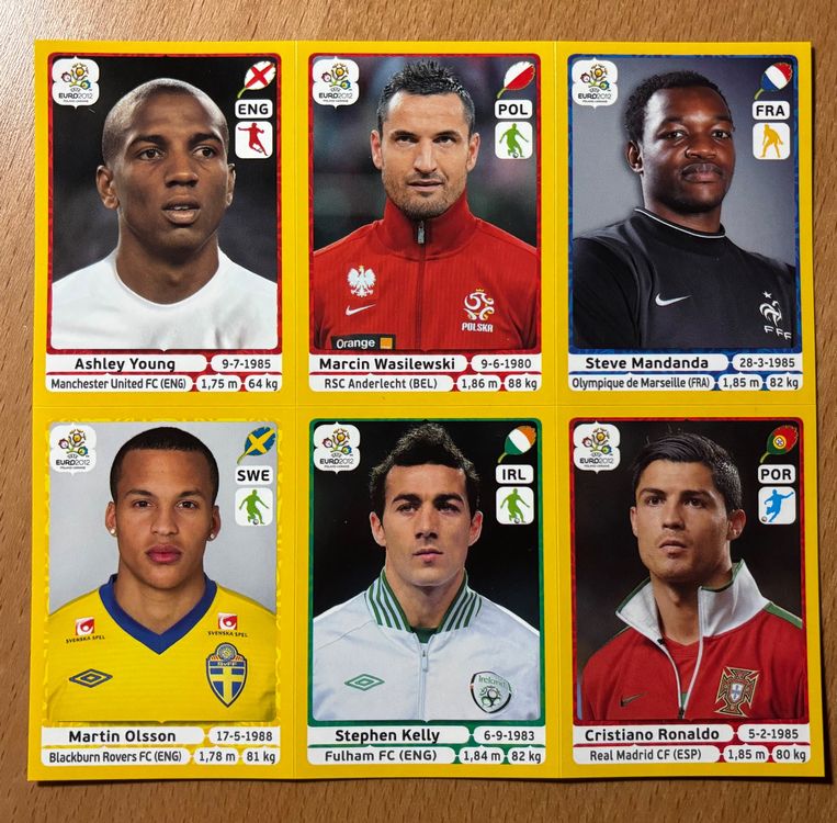 Panini Euro 2012 Platinum-Edition 6er-Stickerbogen (10) (Neu (gemäss ...
