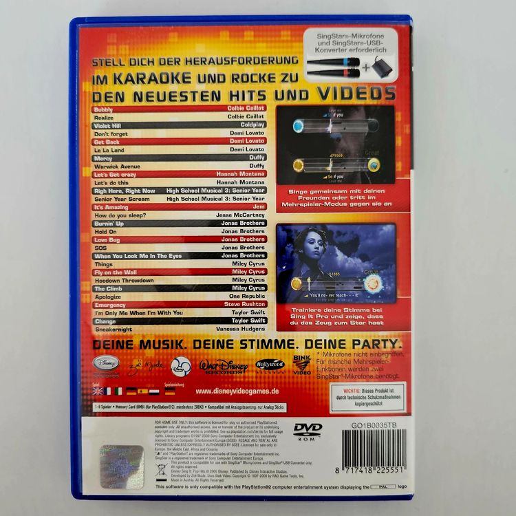 Disney Sing it Pop Hits (PS2) (Gebraucht) in Holziken für CHF 10 – mit ...