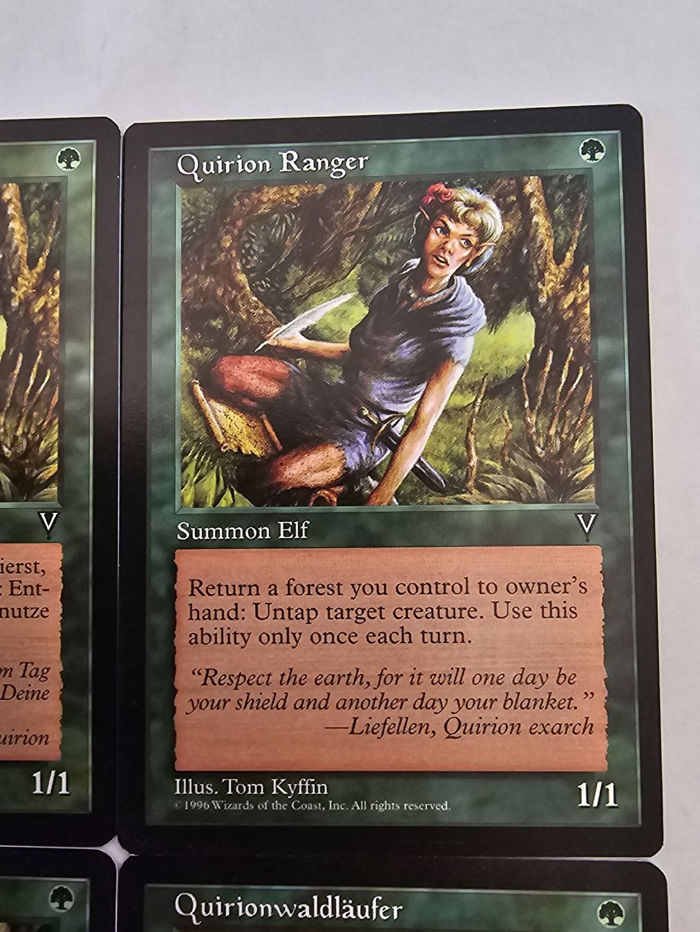 Magic The Gathering: 4 x Quirionwaldläufer Selten! (Gebraucht) in Wisen ...