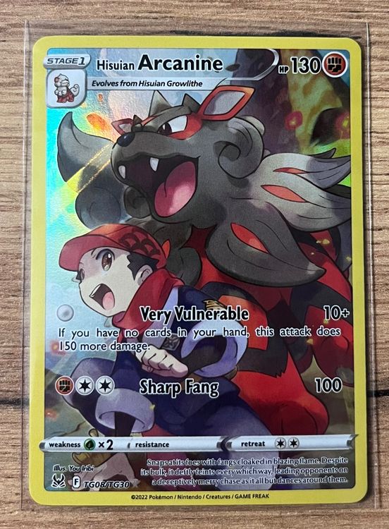 Hisuian Arcanine TG08/30 Pokemon Trainer Gallery Lost Origin | Kaufen auf Ricardo