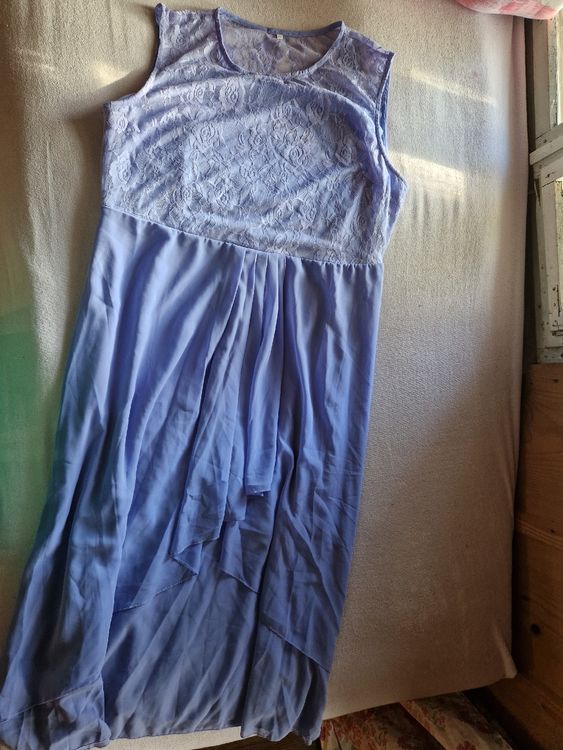 Elegantes violettes Kleid mit Spitze Gr. 4XL | Kaufen auf Ricardo